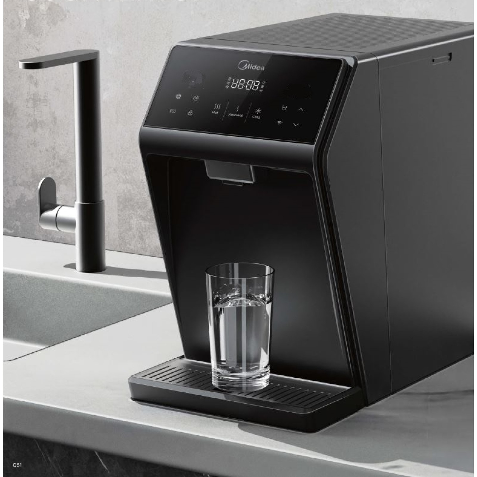 COUNTER TOP PLUMBED IN WATER PURIFIERS MIDEA JL 2345T-RO - MIDEA ...